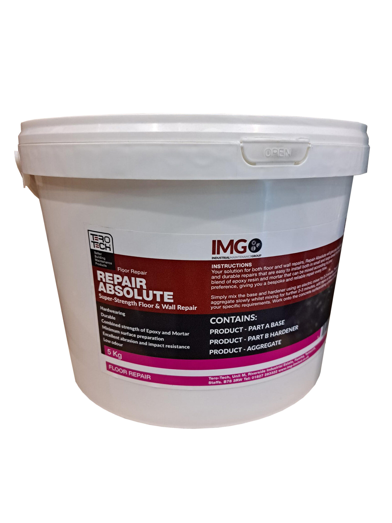 Liquid Granite Fast setting concrete repair material